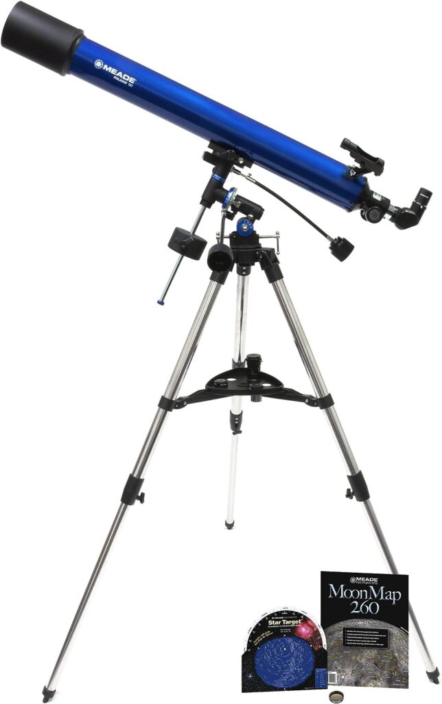 Meade Polaris 90mm Equatorial Refractor Telescope Kit Review ...